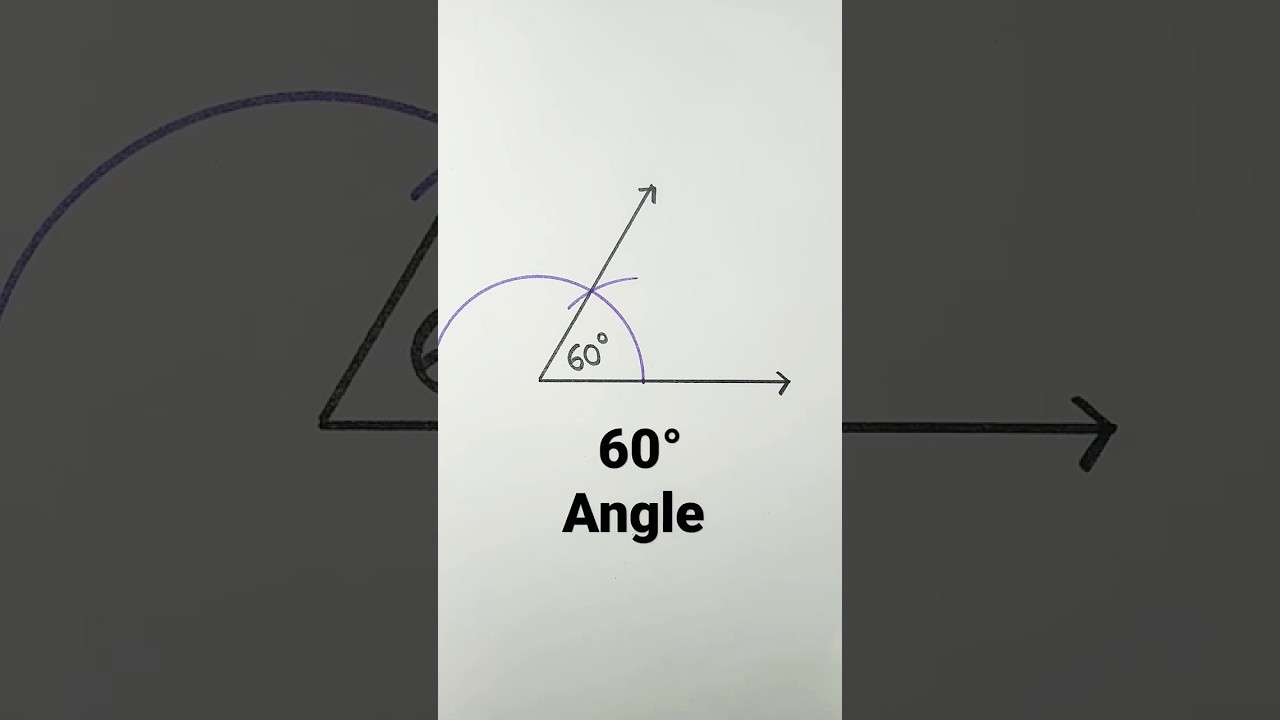 60 degree angle with compass | 60° Angle Construction