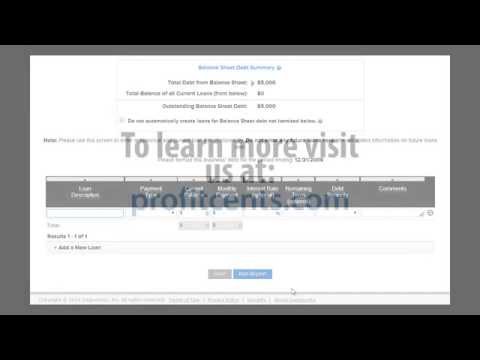 ProfitCents: How to add debt