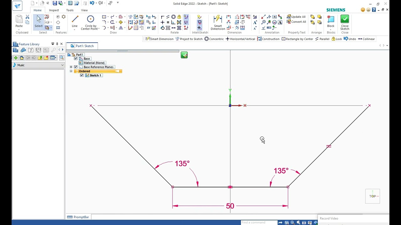 How to convert surfaces to sheet metal in solid edge