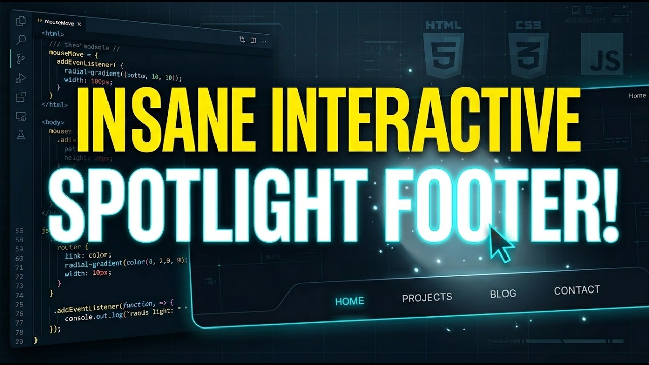 Build a Premium Spotlight Footer Effect from Scratch