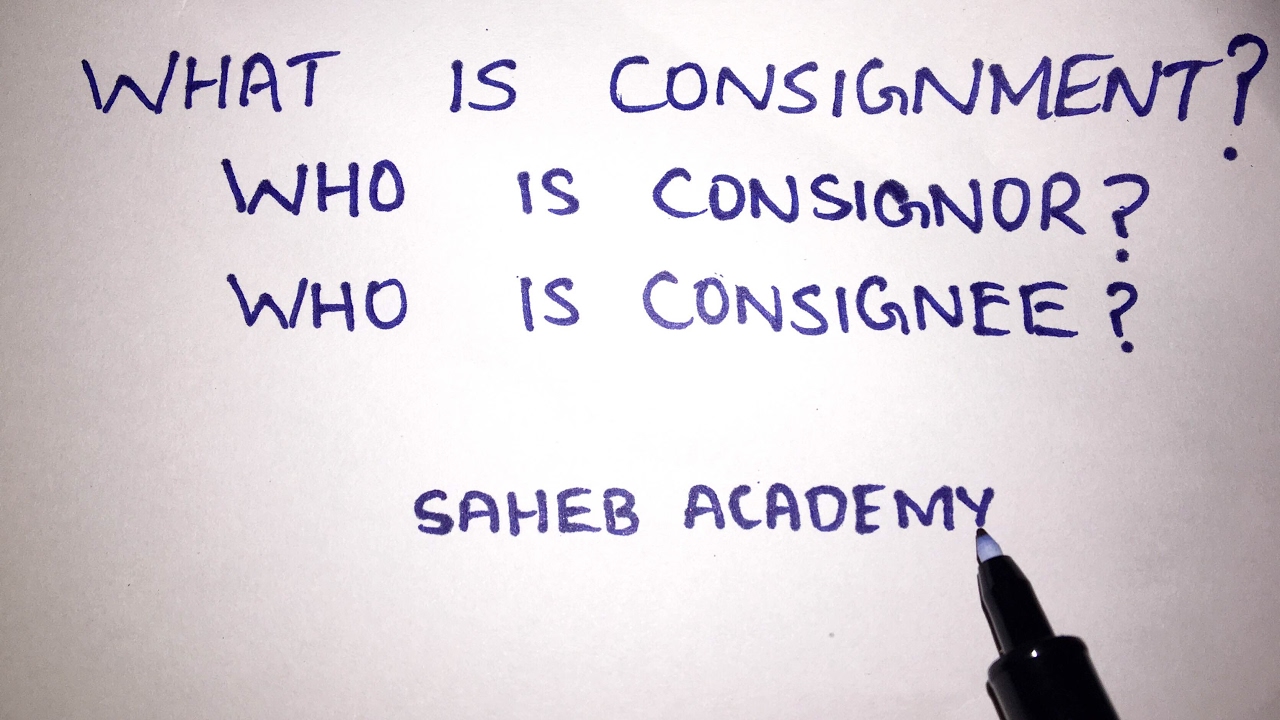 Consignment Account Introduction - Financial Accounting - B.COM/BBA/CA INTER -By Saheb Academy