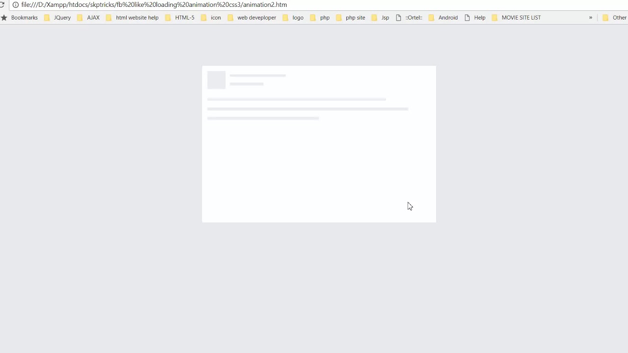 Facebook loading animation using CSS3 Animation -2