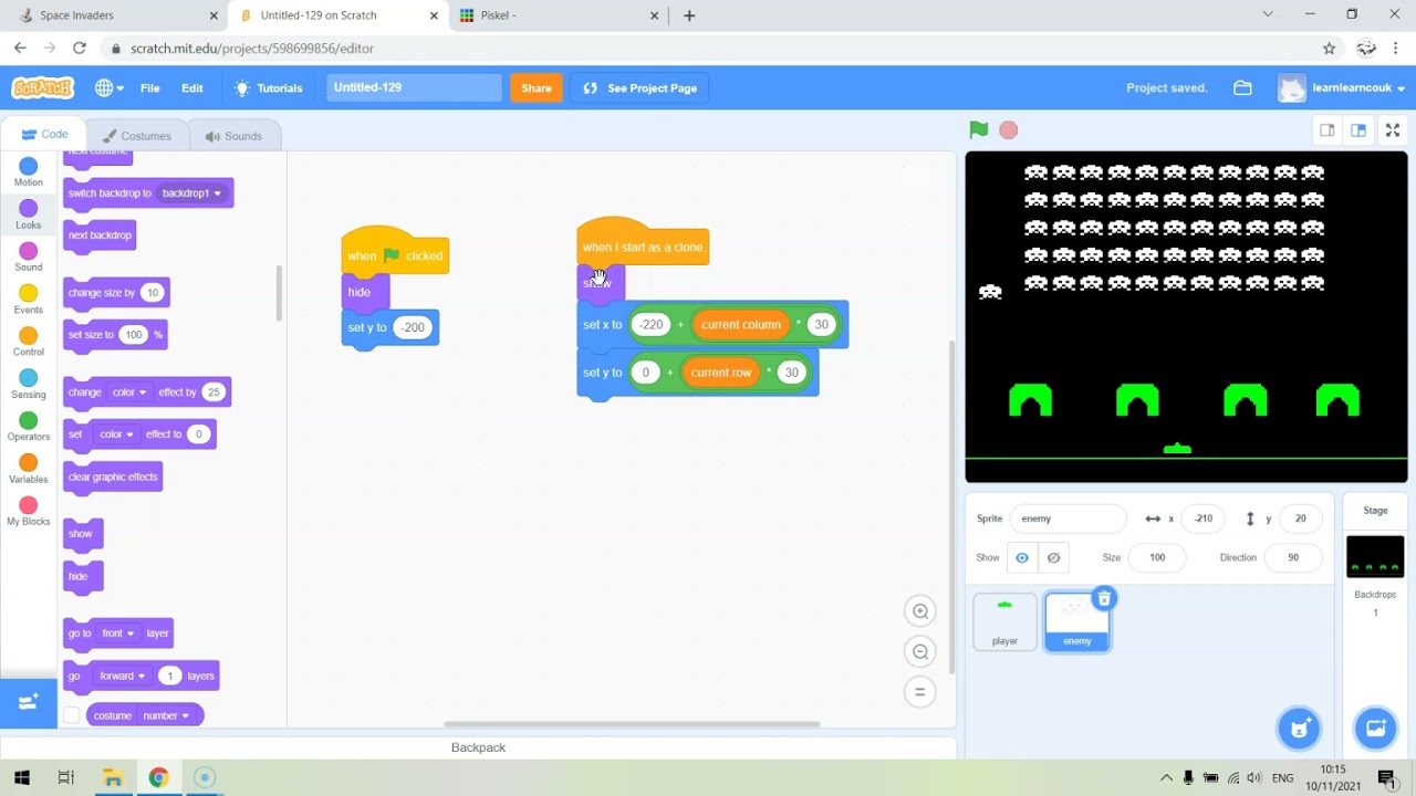 Part 1 - Scratch Space Invaders Tutorial