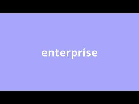 what is the meaning of enterprise