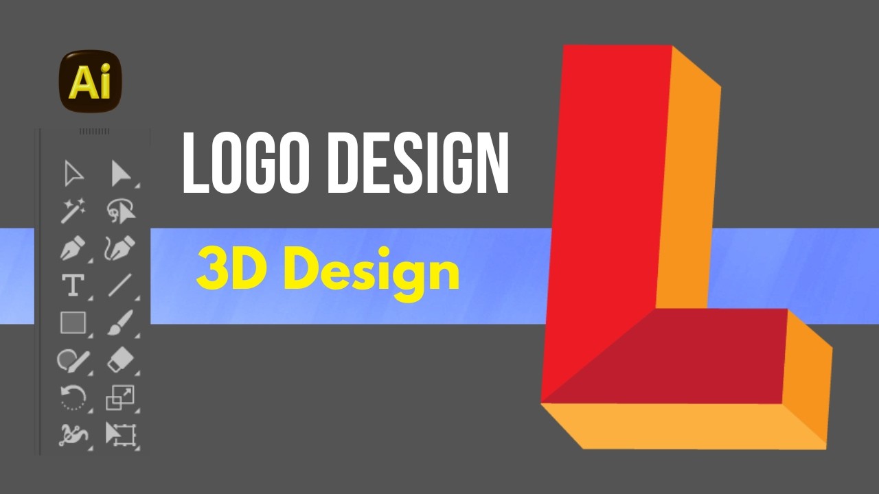 How To Make 3D logo design, Vector Image #adobeillustrator #trending #vector #art #3dart #logo