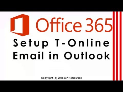 Office365 - T-Online Email in Outlook hinzufügen