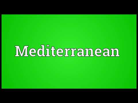 mediterranean meaning in English