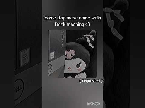 some Japanese names with dark meaning!💀⚰️ #youtubeshorts