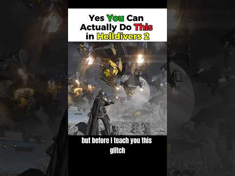 Yes You Can Actually Do This in Helldivers 2