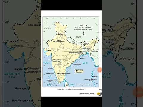 Indian map of international airport