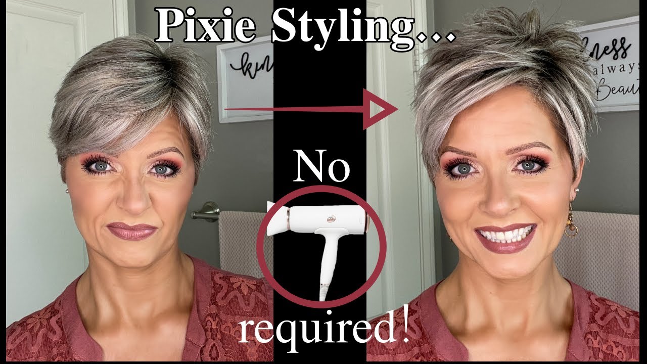 Pixie Hair Tutorial ~ Styling withOUT a Blow Dryer?!😱