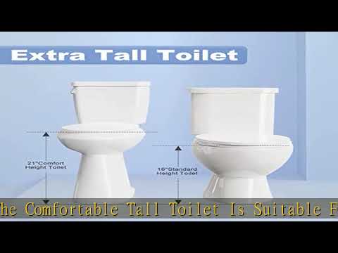 21inch Extra Tall Toilets | 12" Rough-in Tall Toilet, Elongated Toilets For Bathrooms Tall Height W