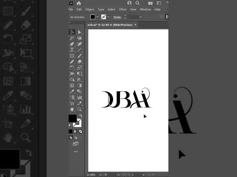 illustration Dubai name Logo.
