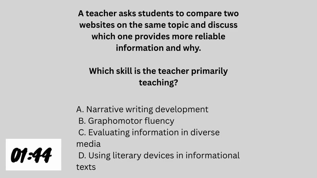 Pearson's GACE Elementary Education Review | ELA English Language Arts Practice Test and Questions