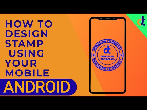 How to make Stamp using Mobile Android || Sida loo sammeyo Tiimbare adigoo isticmaaleya mobile