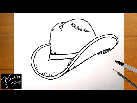 How to Draw a Cowboy Hat Easy