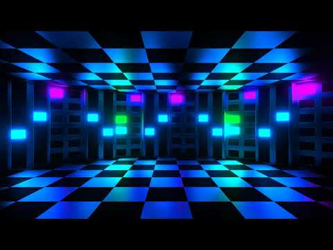 4K VJ Loop Multicolor Neon Circular Light Strobe Effect Background Free Video