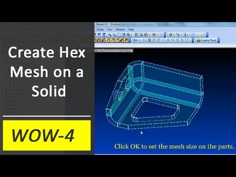 Create Hex Mesh on a Solid in Femap | panso solutions pvt ltd