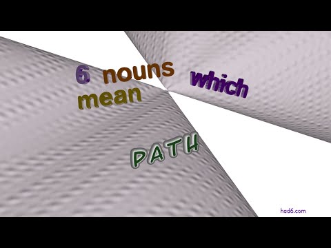 path - 11 nouns which are synonym to path (sentence examples)