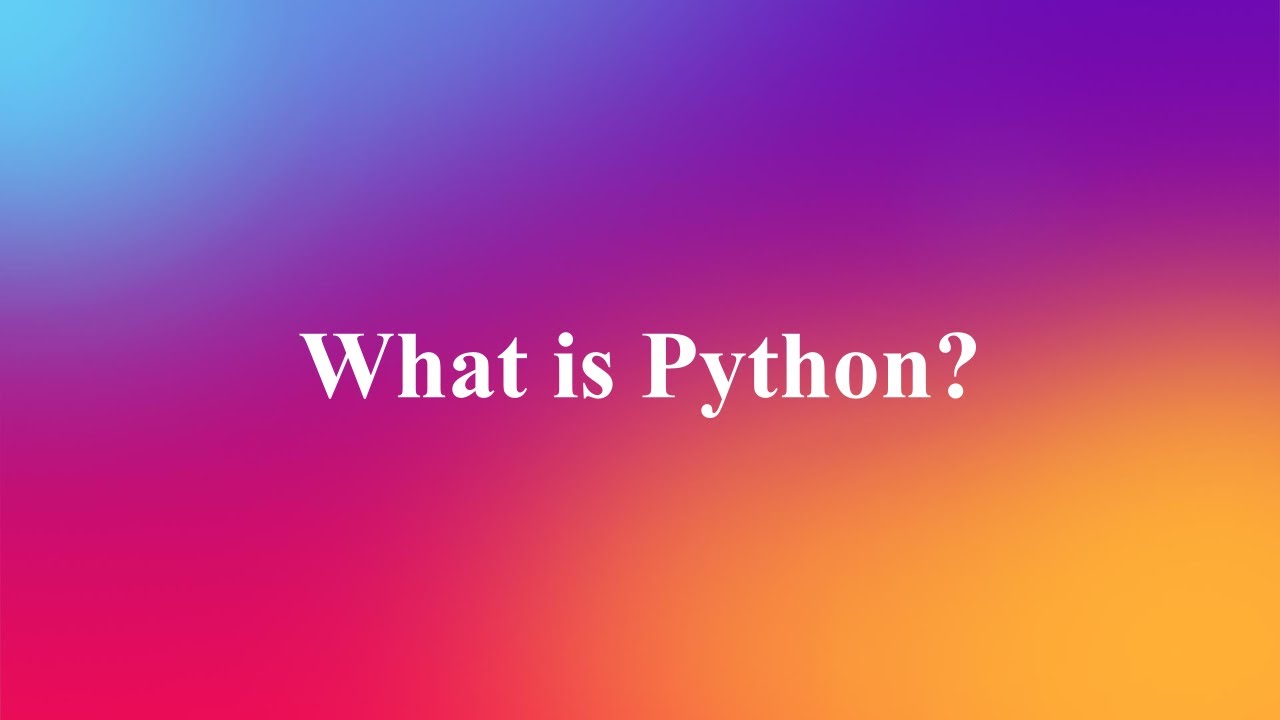 ELI5: What is Python? Programming Languages, General-Purpose vs Domain-Specific Languages