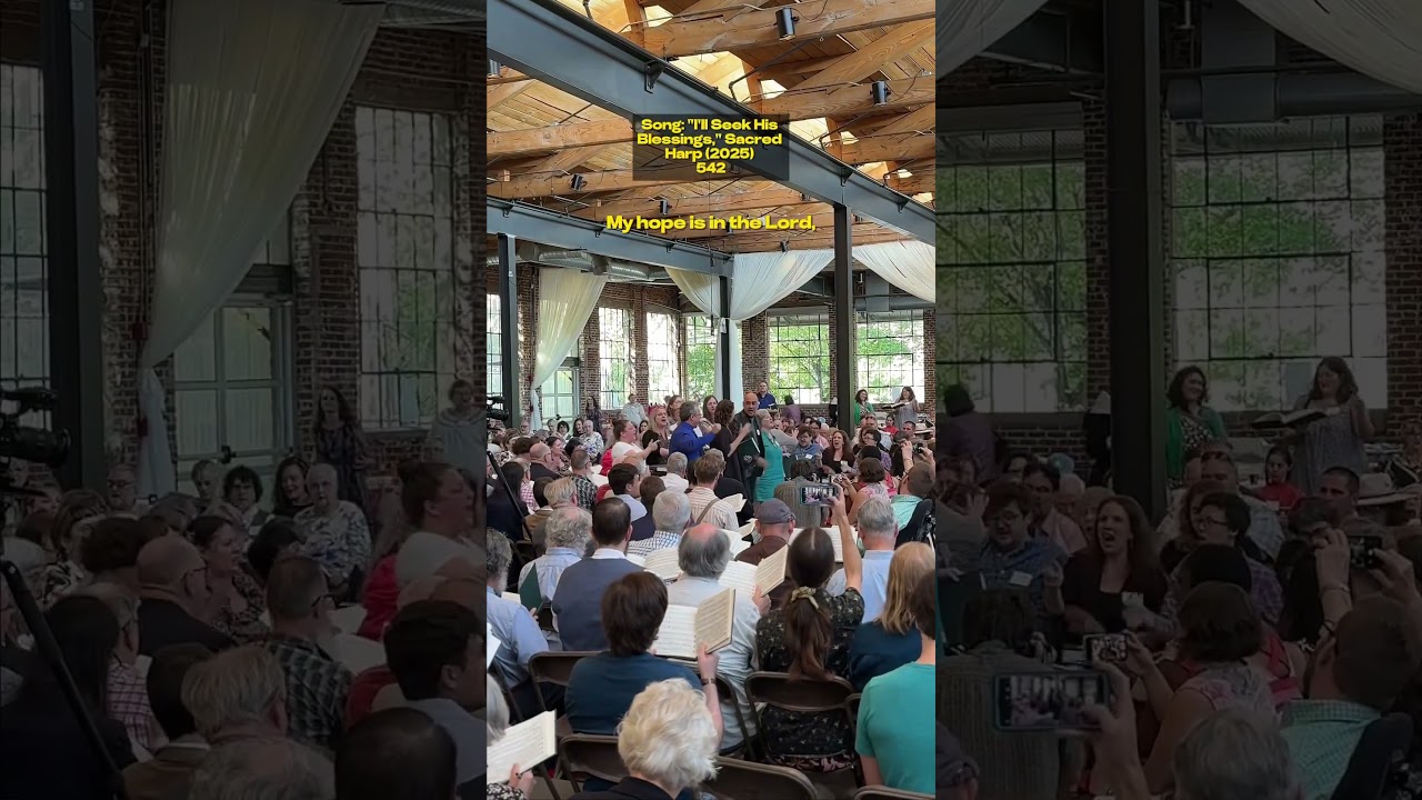 A wall of sound 📢 at the United Sacred Harp Convention in Georgia #folkmusic #singing #sacredharp