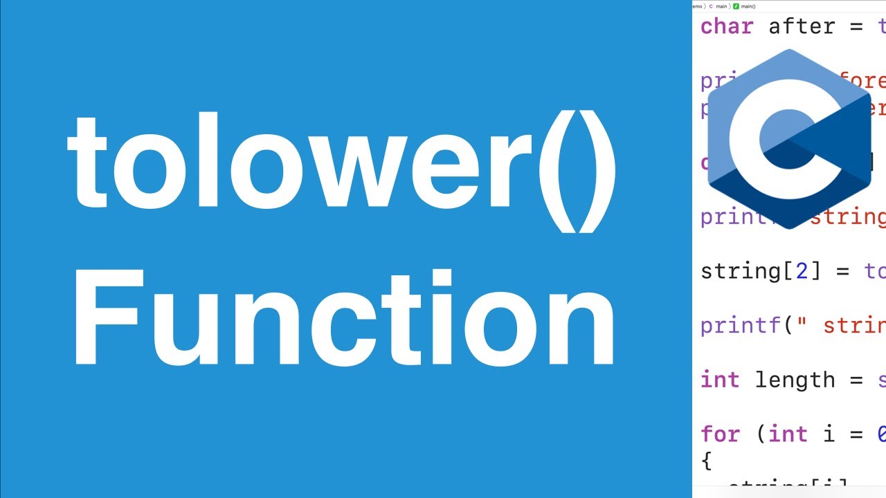 tolower() Function | C Programming Tutorial