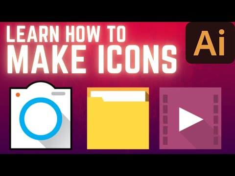 How to make icons| Illustrator Tutorial| Camera,Files,Video Icon