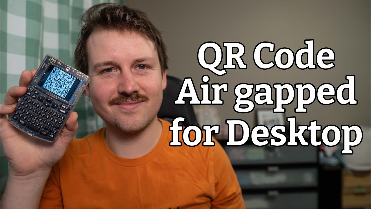 QR Code Air Gapped Method for Desktop using COLDCARD Q