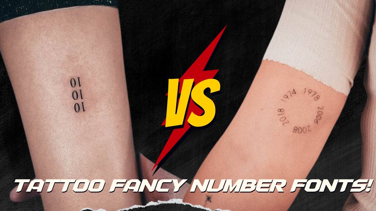 90+ Tattoo Fancy Number Fonts You Need To See!