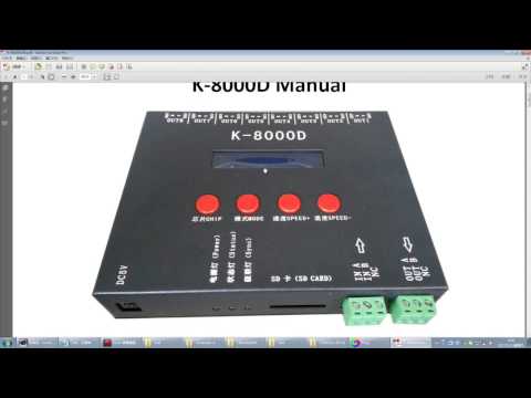 How to use LEDEdit2014/2016 software (test K-8000D controller)