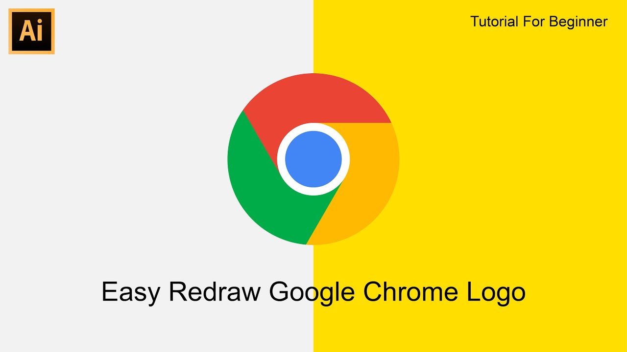 Easy Redraw Google Chrome Logo - Adobe Illustrator Tutorial