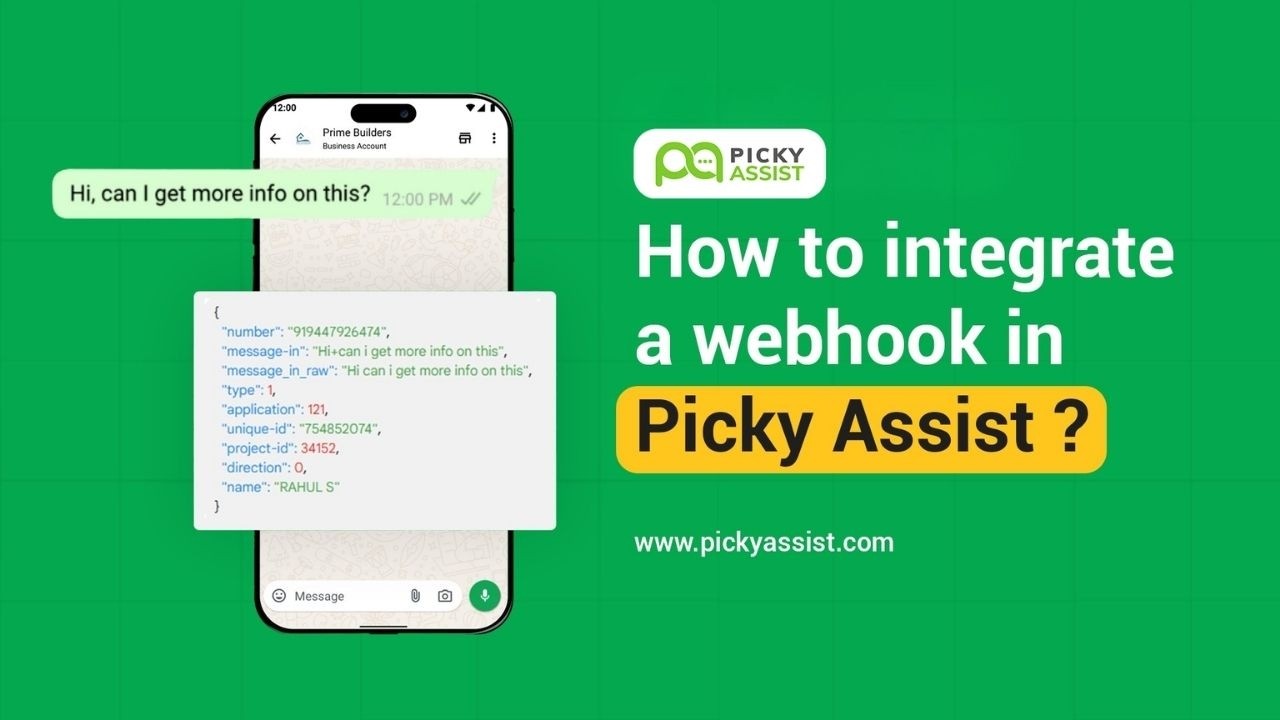 How to Setup Webhooks in Picky Assist | Global + Event Webhook Explained