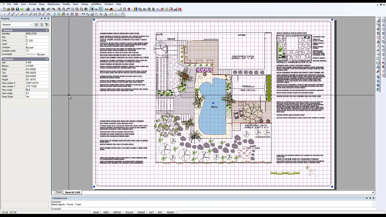 Using text notes effectively in landscape design drawings.
