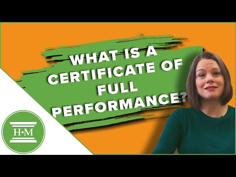 What is a Certificate of Full Performance | Completing Your Consumer Proposal