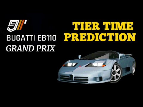Asphalt 9 | Bugatti EB110 Grand Prix | Tier Time prediction