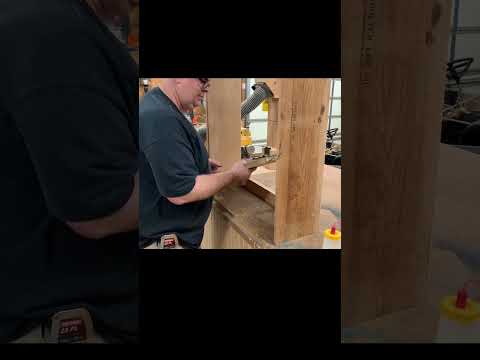 Woodworking: Reclaimed Stair Tread Bookcase #shorts