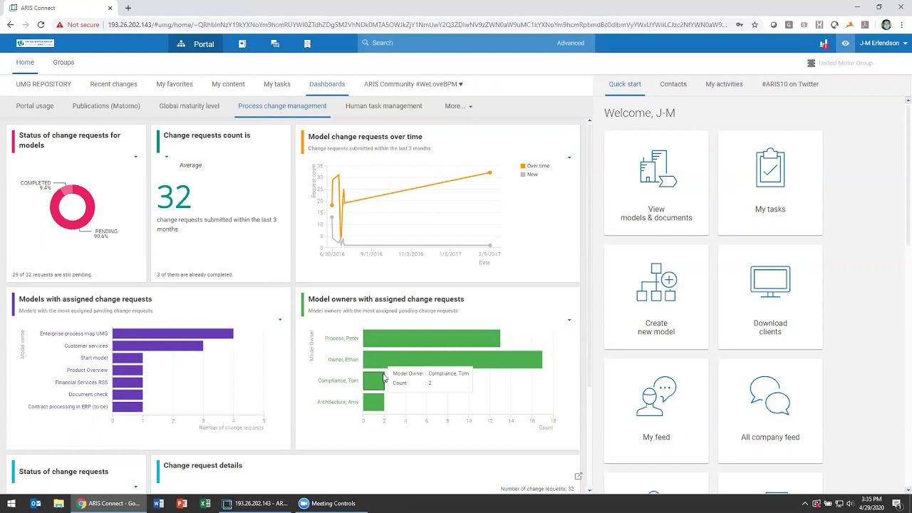Project Management in ARIS