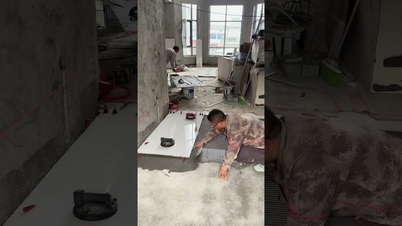 How to Use Tile Adhesive (Tiling Show)#ceramic tile #home #homedecor #buildingmaterials