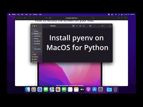 Python install with pyenv on Mac