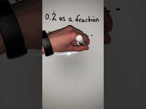 Did you Know 0.22222222…. Can be written as A FRACTION!!! #viral #maths
