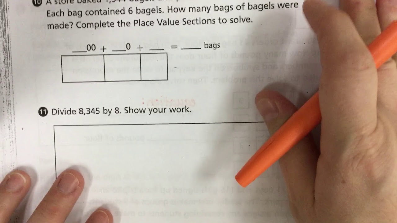 Unit 3 test, fourth grade