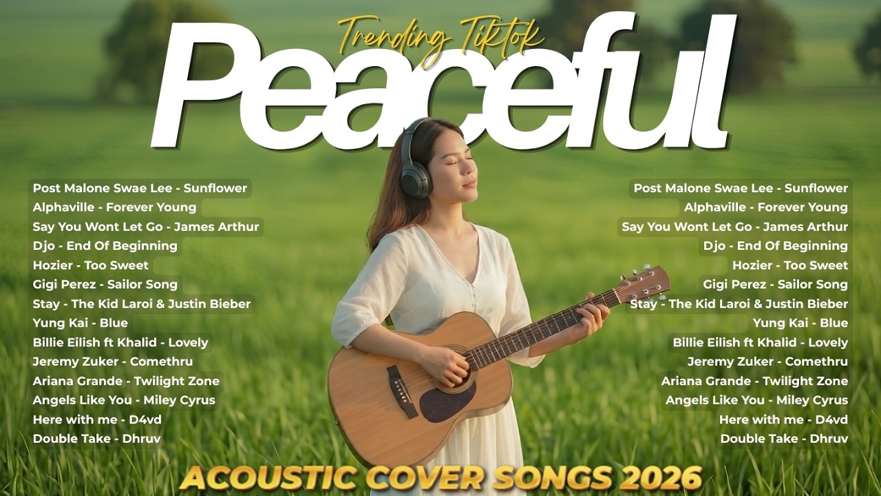 Trending Tiktok Acoustic 2026 🔥🎧 Top Hits Soft and Peaceful New English Love Songs 🌿