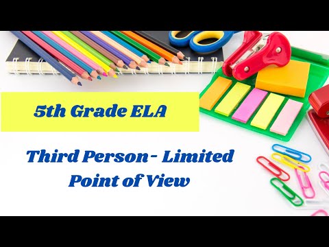 Third Person Limited Point of View // 5th grade reading online lesson