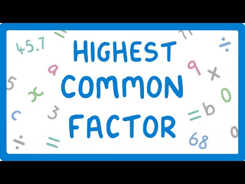 How to find the Highest Common Factor