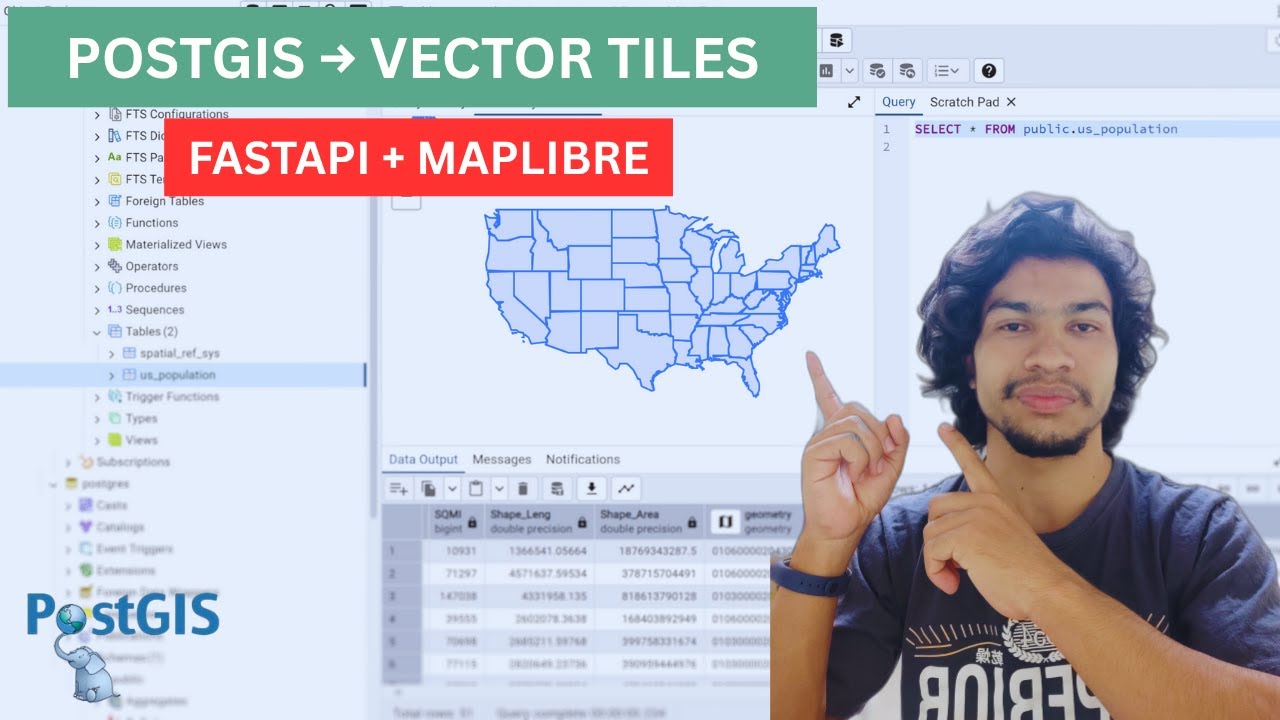 Build Vector Tiles from PostGIS Using FastAPI — Complete Tutorial (MapLibre Preview)