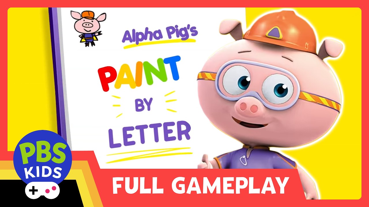 PBS KIDS Games | SUPER WHY! | Alpha Pig's Paint By Letter Full Gameplay 🎨