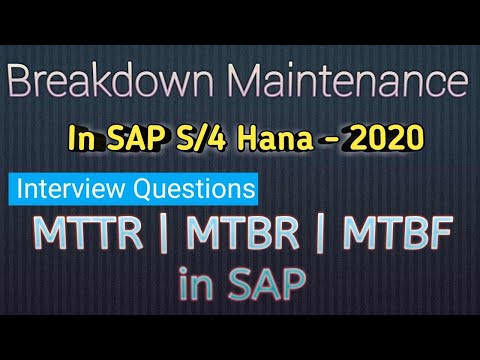 PM Breakdown Maintenance | S/4 HANA 2020 | MTTR MTBR MTBF in SAP | sap pm tutorial| Failure Analysis