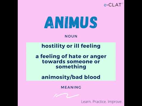ANIMUS | Word meaning | Word of the Day 58