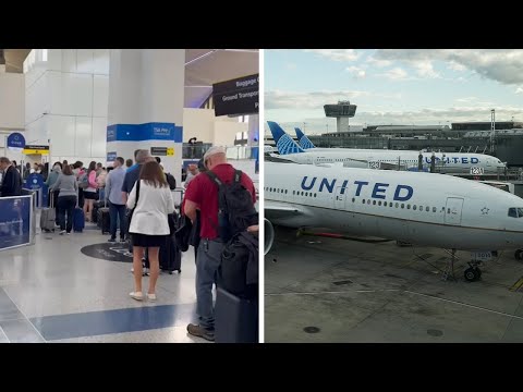 Travel woes at Newark Airport after United Airlines cuts some flights from schedule