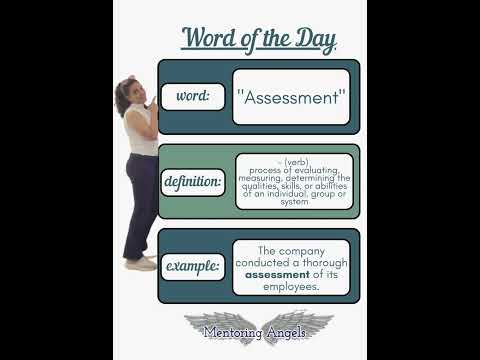 Word of the Day - #Assessment - Understanding the Vital Vocabulary Word by @mentoringangels